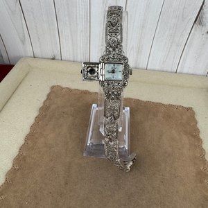 Lucida | Accessories | Rare Vintage Lucida Flip Top Marcasite Quartz ...